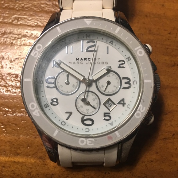 Marc By Marc Jacobs | Accessories | Marc By Marc Jacobs White Watch ...